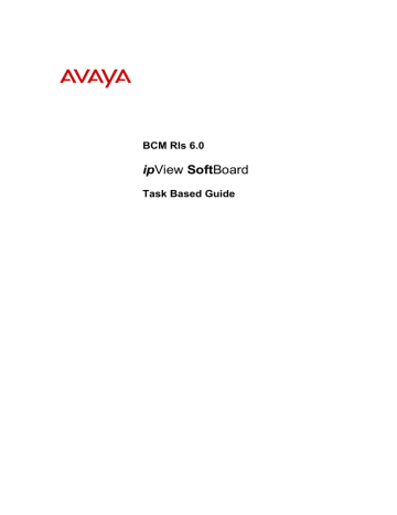 Avaya ipView SoftBoard User Guide | Manualzz