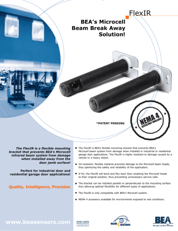BEA Nema 4 Flex IR User's Manual | Manualzz