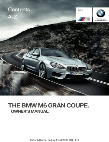 BMW M6 Owner's Manual | Manualzz