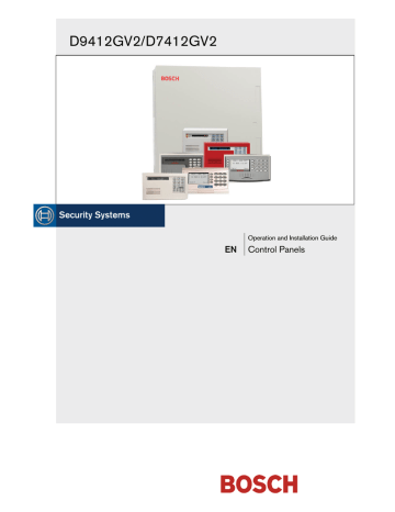 Bosch 9000GV2 D9412GV2/D7412GV2 Installation Guide | Manualzz