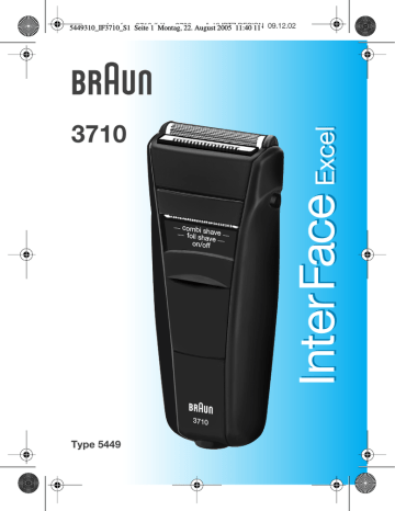 Braun 3710 Electric Shaver User Manual | Manualzz