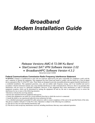 TechniSat Broadband Modem Installation Guide | Manualzz