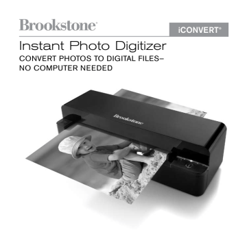 Brookstone Photo Digitizer iCONVERT User Manual | Manualzz
