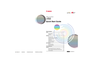 Canon i450 Quick Start Guide | Manualzz