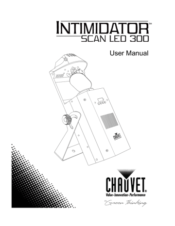 CHAUVET Intimidator Scan LED 300 User Manual | Manualzz