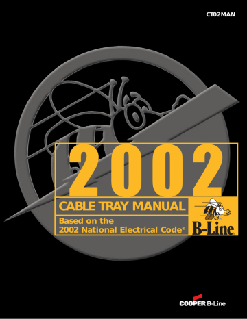 Cooper B-Line Cable Tray Manual 2002 | Manualzz