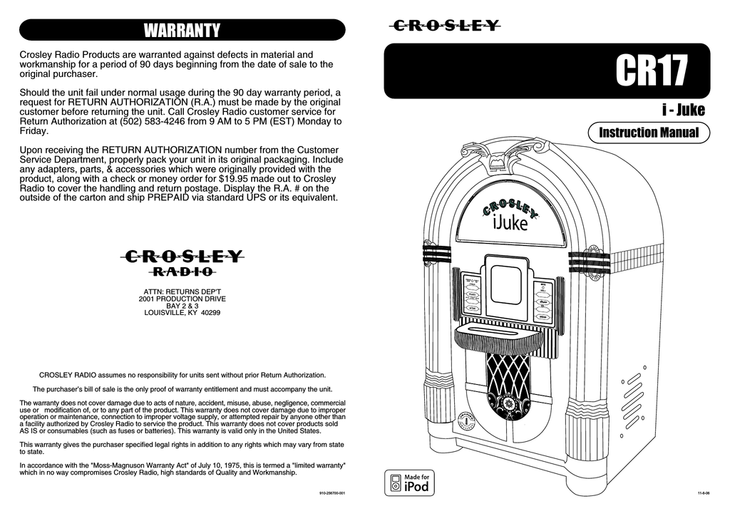 Crosley ijuke docking speaker