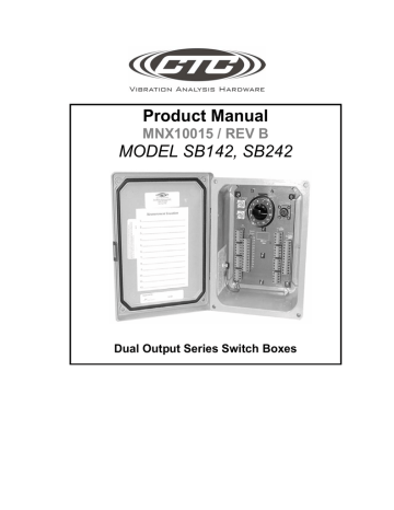 CTC SB142, SB242 Dual Output Switch Boxes Manual | Manualzz