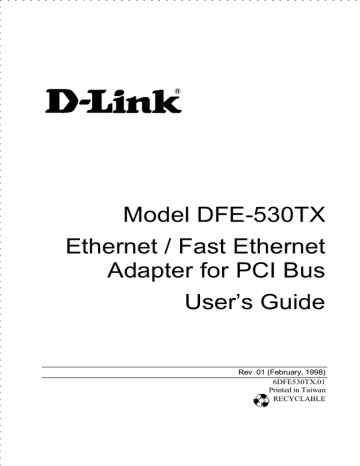 D-Link DFE-530TX User's Guide | Manualzz