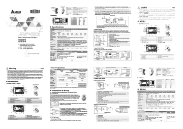 Delta Electronics Programmable Logic Controller DVP-PLC User's Manual ...