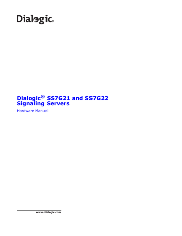 Dialogic SS7G21 Hardware manual | Manualzz