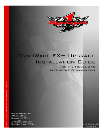 DynoWare EX+ Dynamometer Upgrade Installation Guide | Manualzz