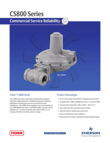Emerson CS800 Data Sheet | Manualzz
