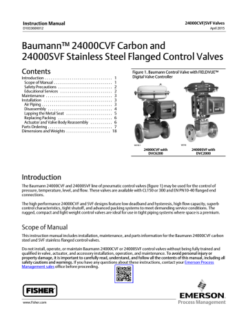 Emerson 24000CVF/SVF Instruction Manual | Manualzz