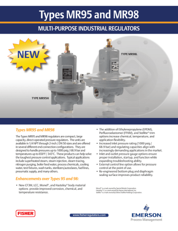 Emerson MR95 Brochure | Manualzz