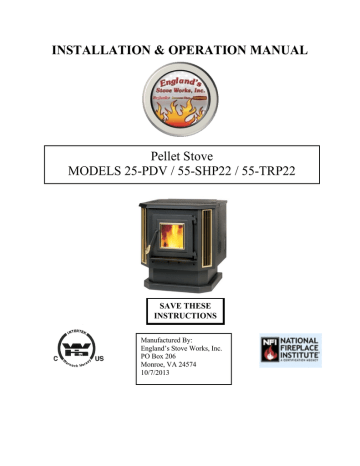 Englander Pellet Stove 25 Pdvc Parts | Reviewmotors.co