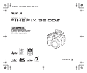 Fujifilm FinePix S8100fd Basic Manual | Manualzz