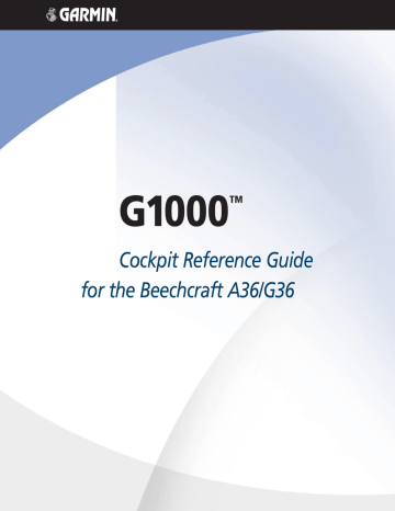 Garmin G1000 Cockpit Reference Guide | Manualzz