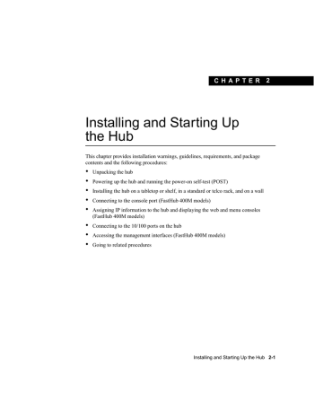 Cisco FastHub 400 10/100 Series User Manual | Manualzz