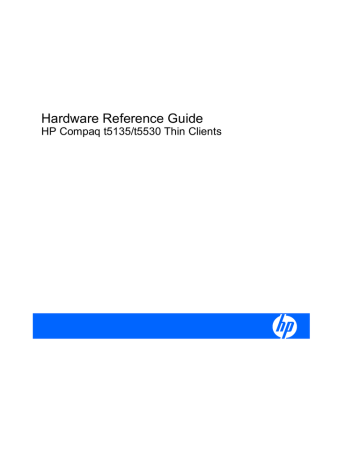Thin client operation. HP t5530, Compaq t5135 Thin Client, Compaq t5530 ...