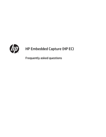 HP Embedded Capture FAQ | Manualzz