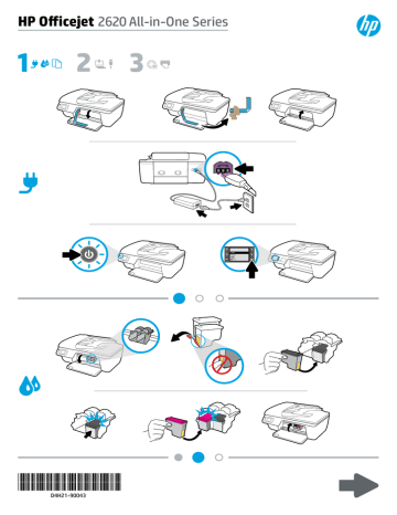HP Officejet 2620 Series All-in-One Printer Setup Poster | Manualzz