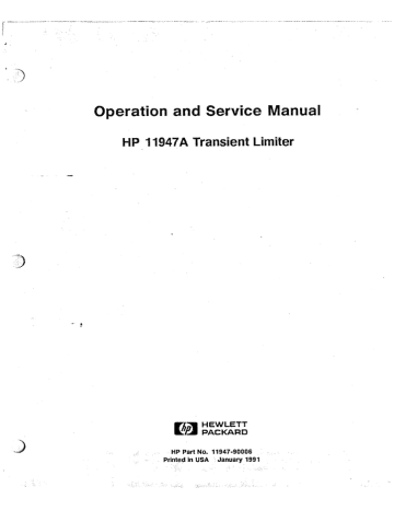HP Wheelchair 11947A User's Manual | Manualzz