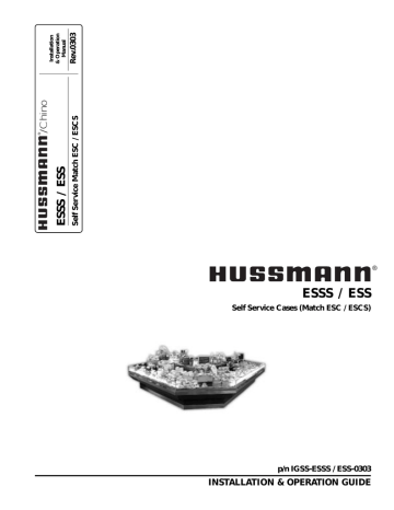 Hussmann ESSS ESS Installation Guide | Manualzz