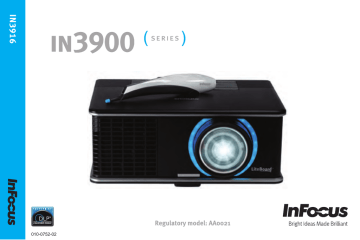 InFocus IN3900 IN3916 User Manual | Manualzz