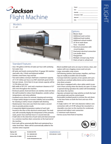 Jackson Flight Machine JFT User Manual | Manualzz