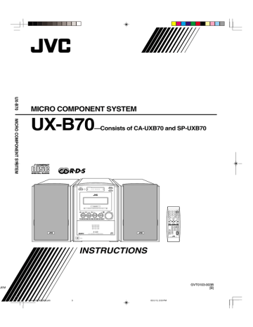 JVC UX B70 Instructions Manual | Manualzz