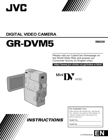 JVC GR-DVM5 User Manual | Manualzz