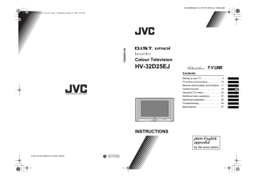 JVC InteriArt HV-32D25EJ User's Manual | Manualzz