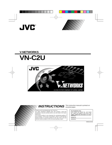 JVC VN C2U Network Camera User Manual | Manualzz