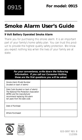 Kidde I9050 Brochure | Manualzz