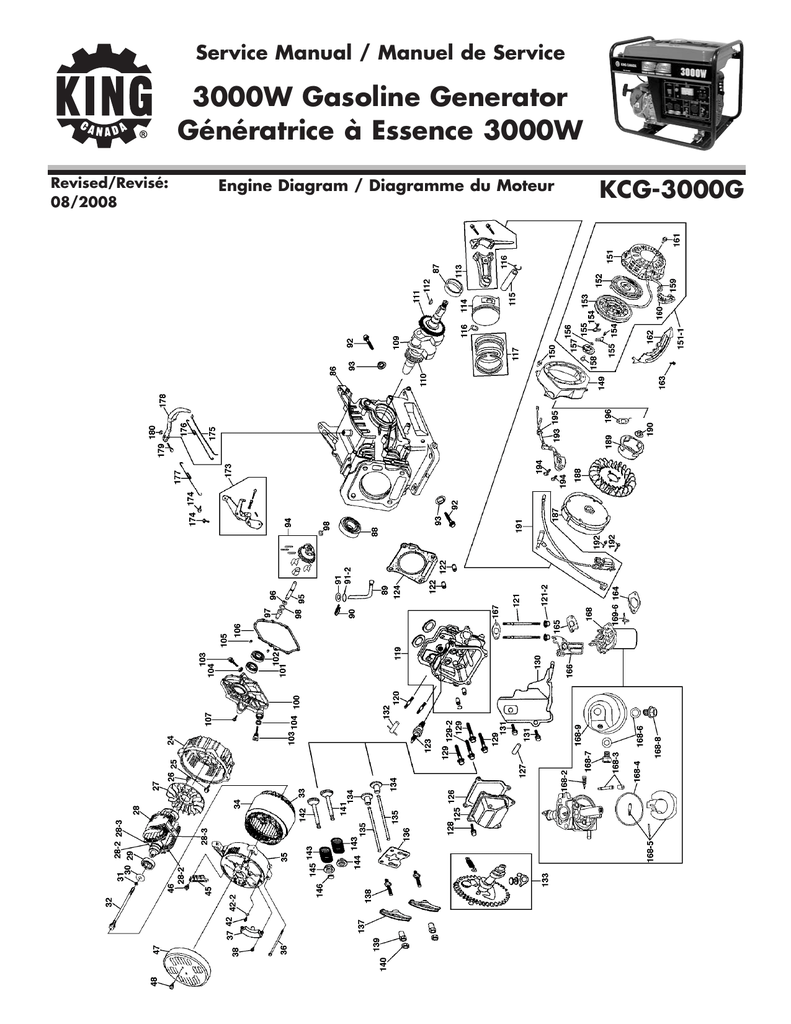 King Canada KCG-3000G User's Manual | Manualzz