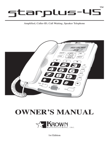 Starplus 45 Owner's Manual | Manualzz