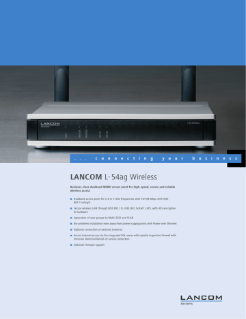 LANCOM L-54ag Wireless User Manual | Manualzz
