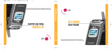 LG C1500 User guide | Manualzz