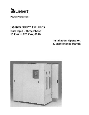 Liebert Series 300 User's Manual | Manualzz