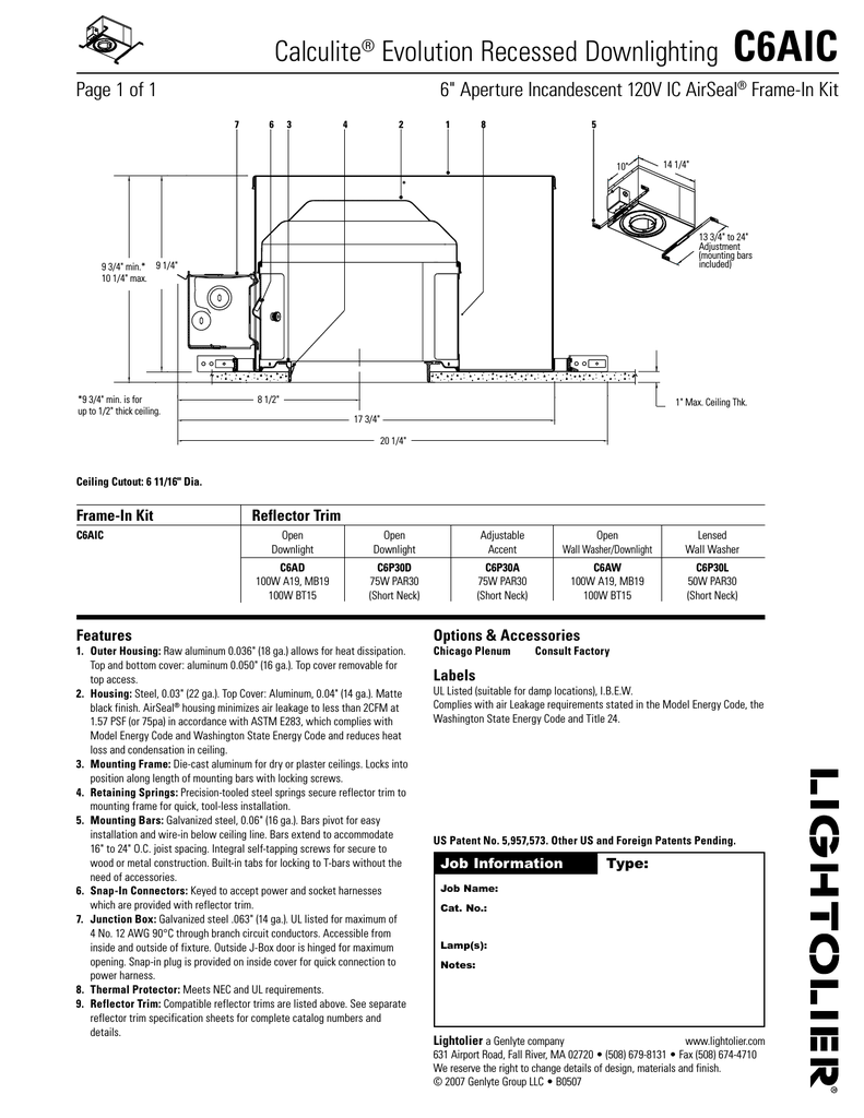 Lightolier Recessed Lighting Installation Instructions | Shelly Lighting