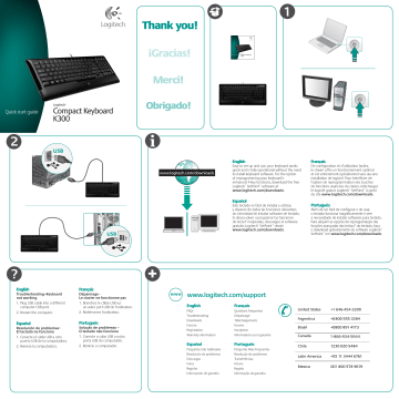 Logitech K300 Quick Start Guide | Manualzz