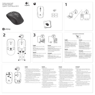 Logitech M515 Couch Mouse User Manual | Manualzz
