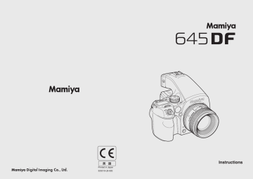 Mamiya 645DF Instruction Manual | Manualzz