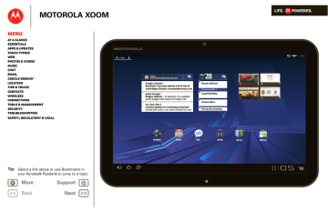 Motorola Xoom User Manual | Manualzz