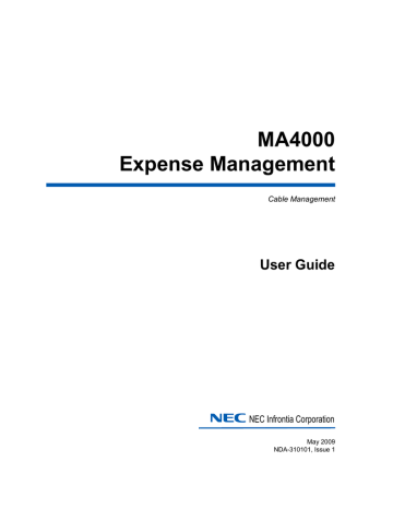 MA4000 Cable Management User Guide | Manualzz