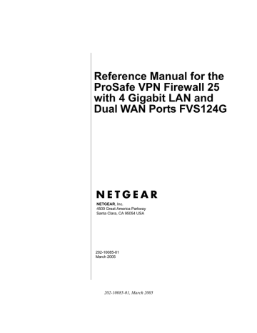NETGEAR ProSafe FVS124G Reference Manual | Manualzz