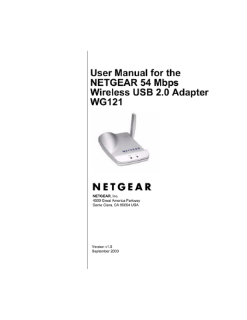 NETGEAR WG121 Wireless USB Adapter Manual | Manualzz