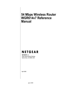 Netgear WGR614v7 - Reference manual, Manual