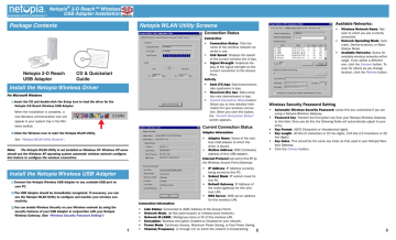 Netopia 3-D Reach Wireless USB Adapter User Manual | Manualzz